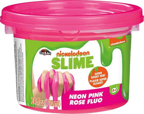 Nickelodeon 24oz Neon Pink Premade Slime - Walmart.ca