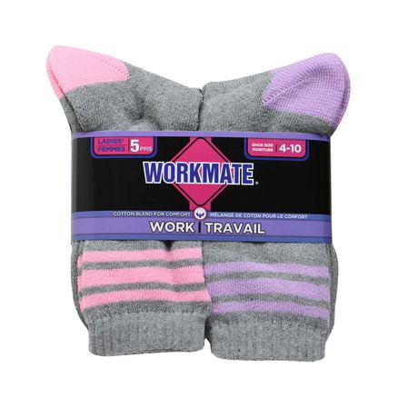 Ladies Workmate 5-Pack Work Crew Socks | Walmart Canada