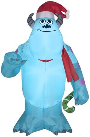 Airblown 5FT Inflatable Sulley with Candy Cane | Walmart Canada