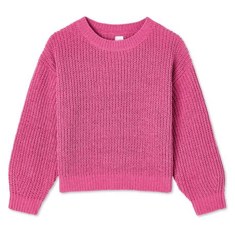 George Girls' Chenille Crew Neckline Sweater - Walmart.ca