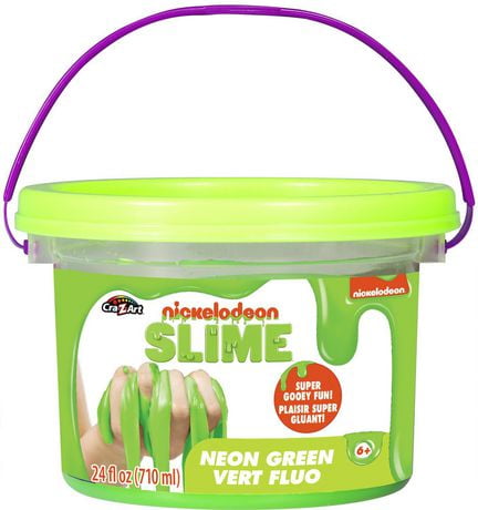 Nickelodeon 24oz Neon Green Premade Slime | Walmart Canada