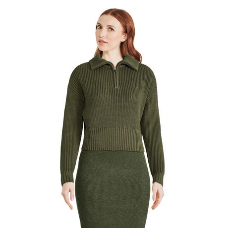 George Women's Half-Zip Sweater - Walmart.ca