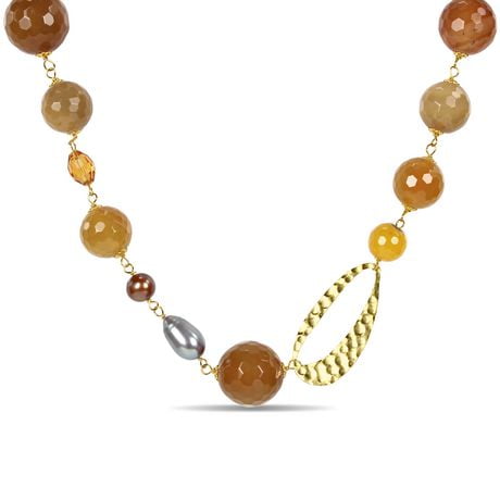 Click here for Tangelo Freshwater Cultured Pearl  Yellow And Brow... prices