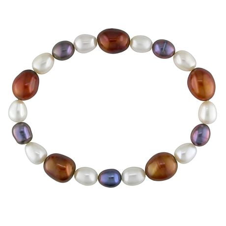 Tangelo 6-10mm Brown, White, and Black Baroque Cultured Freshwater ...