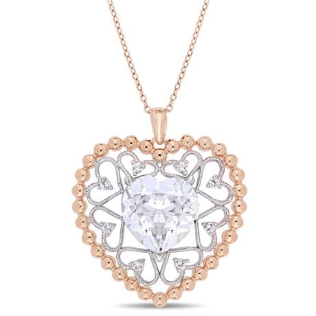 Click here for Miabella 10-3/8 Carat T. G.W Created White Sapphir... prices