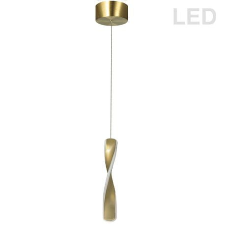 Click here for Dainolite Fin-1213Ledp-Agb Pendant Aged Brass prices