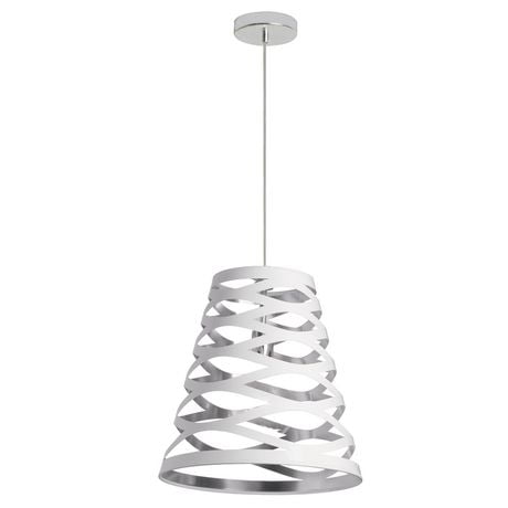 Click here for Dainolite Cut14-691 White/Silver Pendant White/Sil... prices