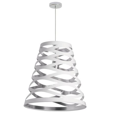 Click here for Dainolite Cut22-691 White/Silver Pendant White/Sil... prices