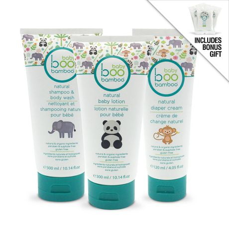 Baby Boo Bamboo All Natural 3pc Bundle + Bonus Gift – 3x Baby Travel ...