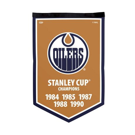 The Sports Vault Edmonton Oilers Victory Banner, 12 inches x 18 inches ...