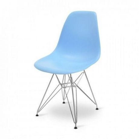 Click here for Plata D Cor Import Inc Eiffe Chrome Chair Light Bl... prices