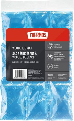 Thermos Reusable Ice Mat Food Saver, 9-Cube, Blue. IP5009BI20 - Walmart.ca