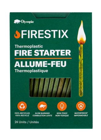 Olympia Firestix Thermoplastic Fire Starter Matches. 24 Pack. All ...
