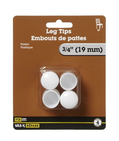 Embouts de patte 3/4 po plastique 4 pièces - Walmart.ca