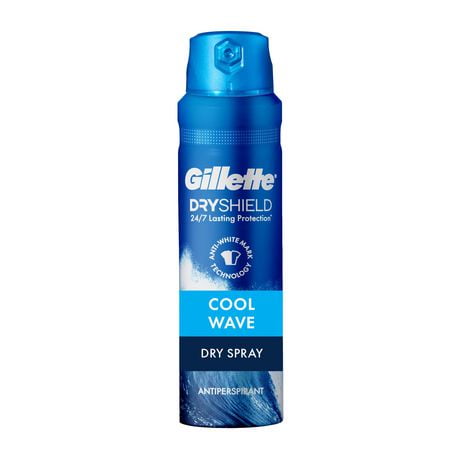 Gillette Dry Spray Antiperspirant and Deodorant for Men Cool Wave, 122G - Walmart.ca