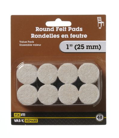 1" Round Felt Value Pack 48 Pieces - Walmart.ca