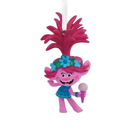 Hallmark DreamWorks Trolls World Tour Poppy With Microphone Christmas ...