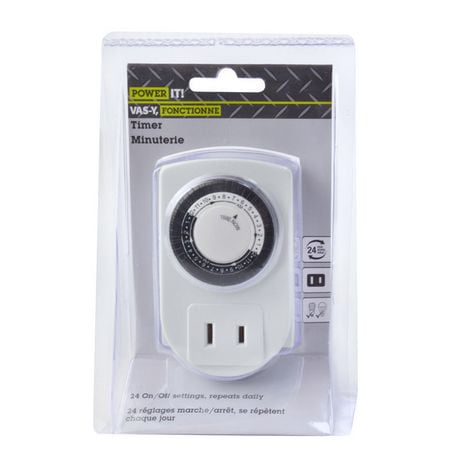 Indoor 24 Hour Mini Mechanical Timer | Walmart Canada