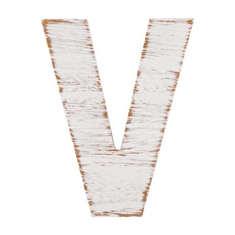 On the Surface™ Rustic Letter, "V" | Walmart Canada
