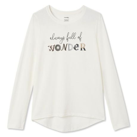 George Girls' Embellished Screen Print Tee | Walmart Canada