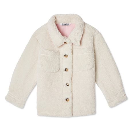 George Toddler Girls' Plaid Shacket - Walmart.ca
