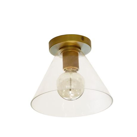 Click here for Dainolite Rsw-91Fh-Agb-Clr Flush Mount Aged Brass prices