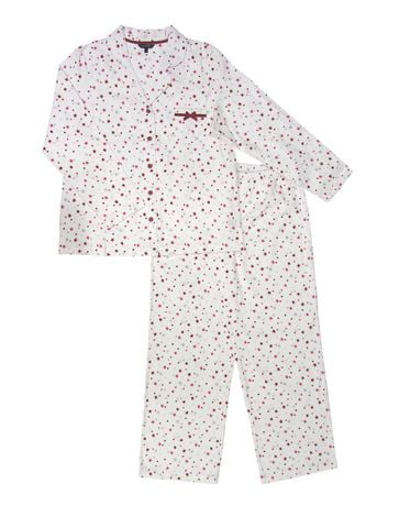 George Ladies 2 Piece Flannel Pyjama Set | Walmart Canada