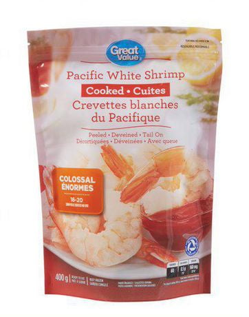 Great Value Cooked Colossal Pacific White Shrimp | Walmart Canada