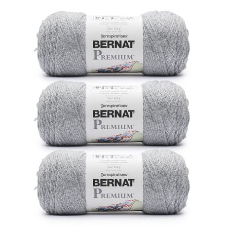 Bernat® Premium™ Sparkle Yarn (3 Pack), Acrylic #4 Medium, 5oz/142g ...
