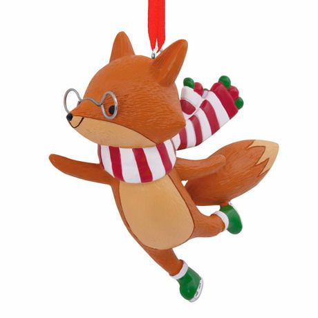 Hallmark Ice Skating Fox Christmas Ornament - Walmart Exclusive ...