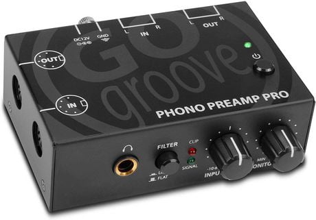 GOgroove Phono Preamp Pro Preamplifier with RCA Input/Output, DIN ...