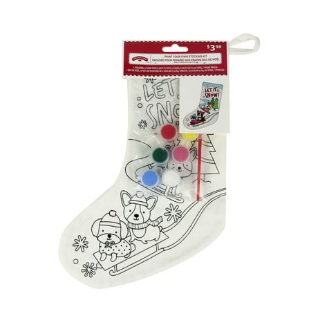 HOLIDAY TIME PAINT YOUR OWN STOCKING KIT | Walmart Canada