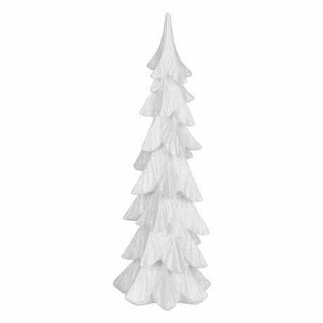 Holiday Time 14" White Resin Tree Decor | Walmart Canada