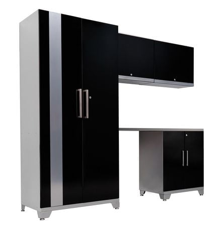 NewAge Performance Plus Series Cabinet Set, 5 Piece - Black - Walmart.ca