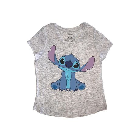 Ladies Grey Heather Stitch Sitting T-Shirt | Walmart Canada