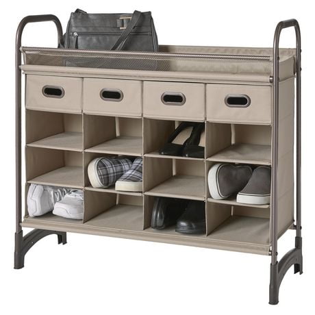 Click here for Neatfreak! Stackable 16-Cubby Shoe Organizer With... prices