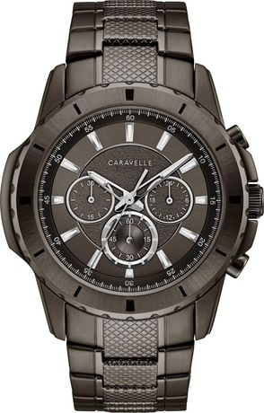 Caravelle Mens Gray Quartz Watch - Walmart.ca