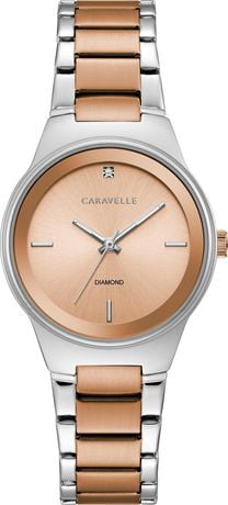 Click here for Caravelle Ladies Two-Tone Quartz Watch Gold Standa... prices