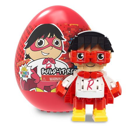 Ryan’s World Build-It Egg, Red Titan, over 100-bricks - Walmart.ca