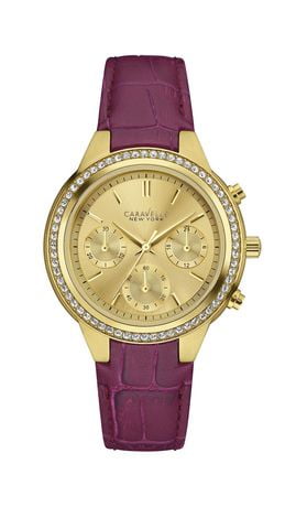 Click here for Caravelle Ladies Gold-Tone Quartz Watch Gold Stand... prices