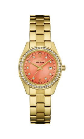 Click here for Caravelle Ladies Gold-Tone Quartz Watch Gold Stand... prices