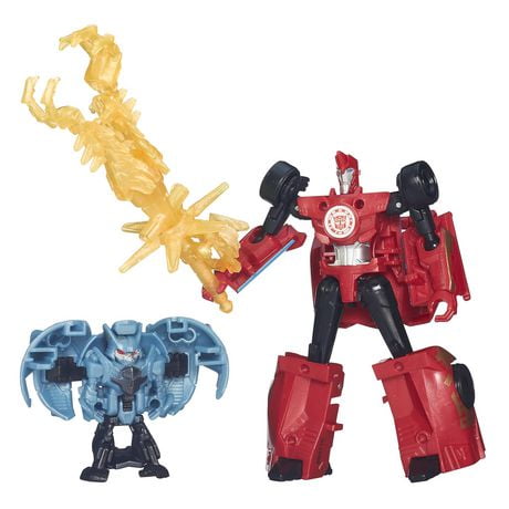 Transformers Robots in Disguise Decepticon Hunter Sideswipe vs Mini-Con ...