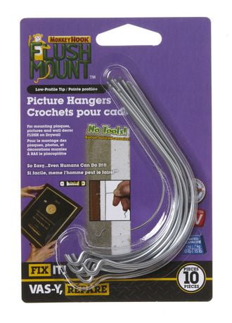 Low Profile Monkey Hook 10 Pieces, The Amazing Monkey Hook® is the ...