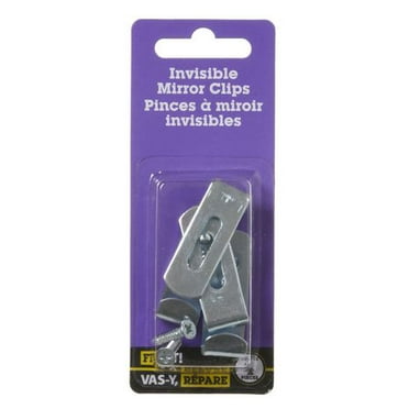 hometrends Heavy Duty Mirror Mounting Clips, 6 Pack Wall Mount Set ...