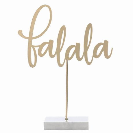 Holiday Time 11" Metal Falala Decor - Walmart.ca