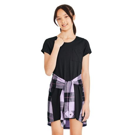 Justice Girls' Fooler Tee Dress - Walmart.ca
