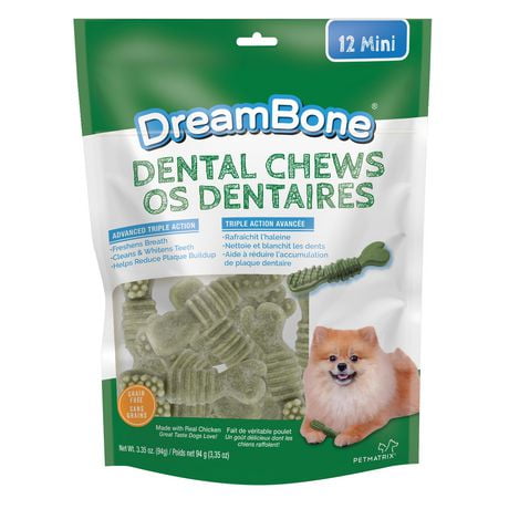 DreamBone Dental Chews, 12 pack Grain-Free Mini Chews | Walmart Canada
