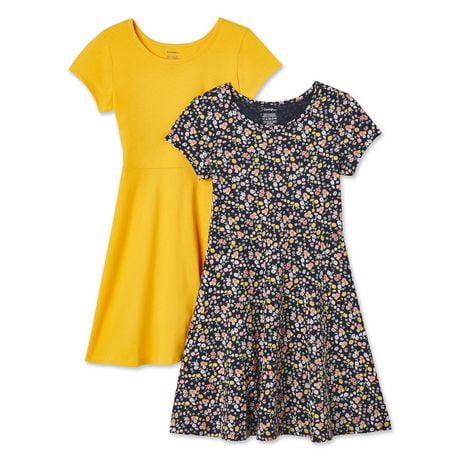 Click here for George Girls Skater Dress 2-Pack Navy Xl prices
