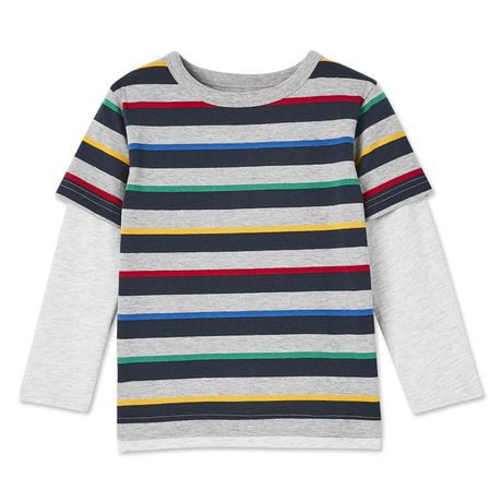 Click here for George Toddler Boys Long Sleeve Fooler Tee Grey 4T prices