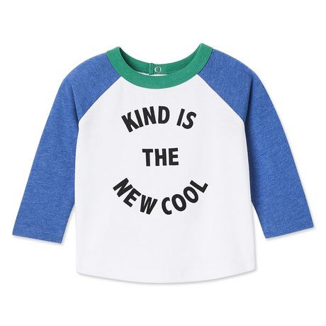 Click here for George Baby Boys Long Sleeve Colour Blocked Tee Wh... prices